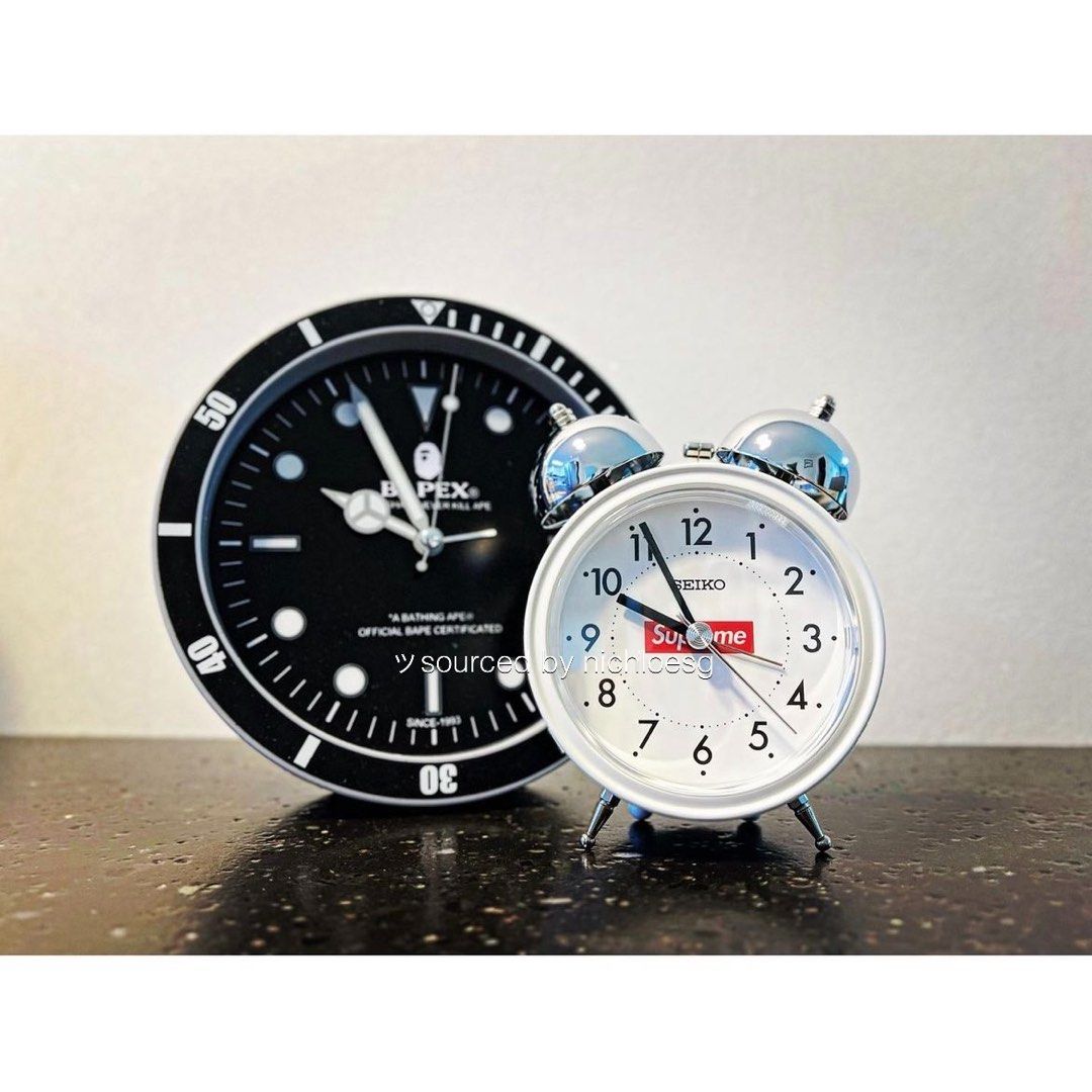 INSTOCK SUPREME X SEIKO ALARM CLOCK, Furniture & Home Living, Home ...