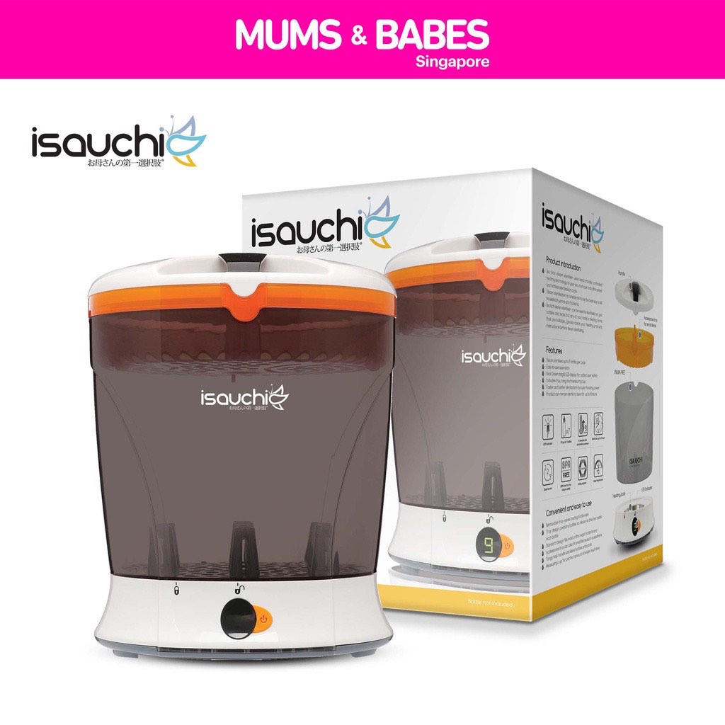 Isa Uchi brand new Digital Steam Sterilizer, Babies & Kids, Nursing & Feeding, Breastfeeding ...