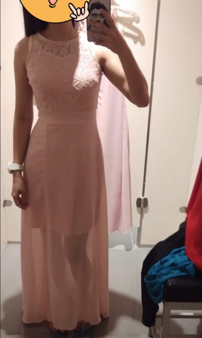 It Girl Light Pink/Peach Dress | Evening Gown, Prenup Dress, Formal ...