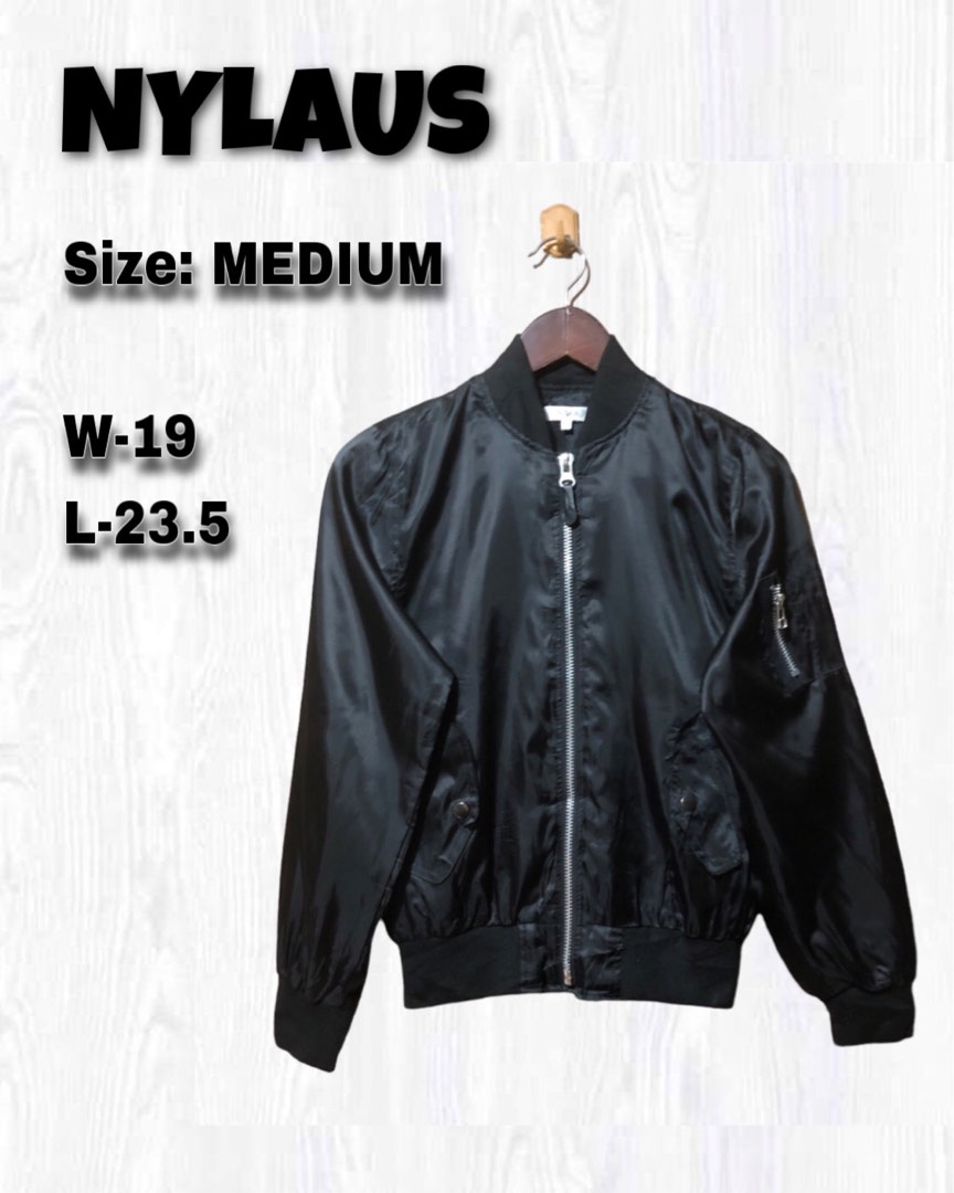 Japanese Brand NYLAUS Lightweight Bomber Jacket, Women's Fashion, Coats, Jackets and Outerwear ...