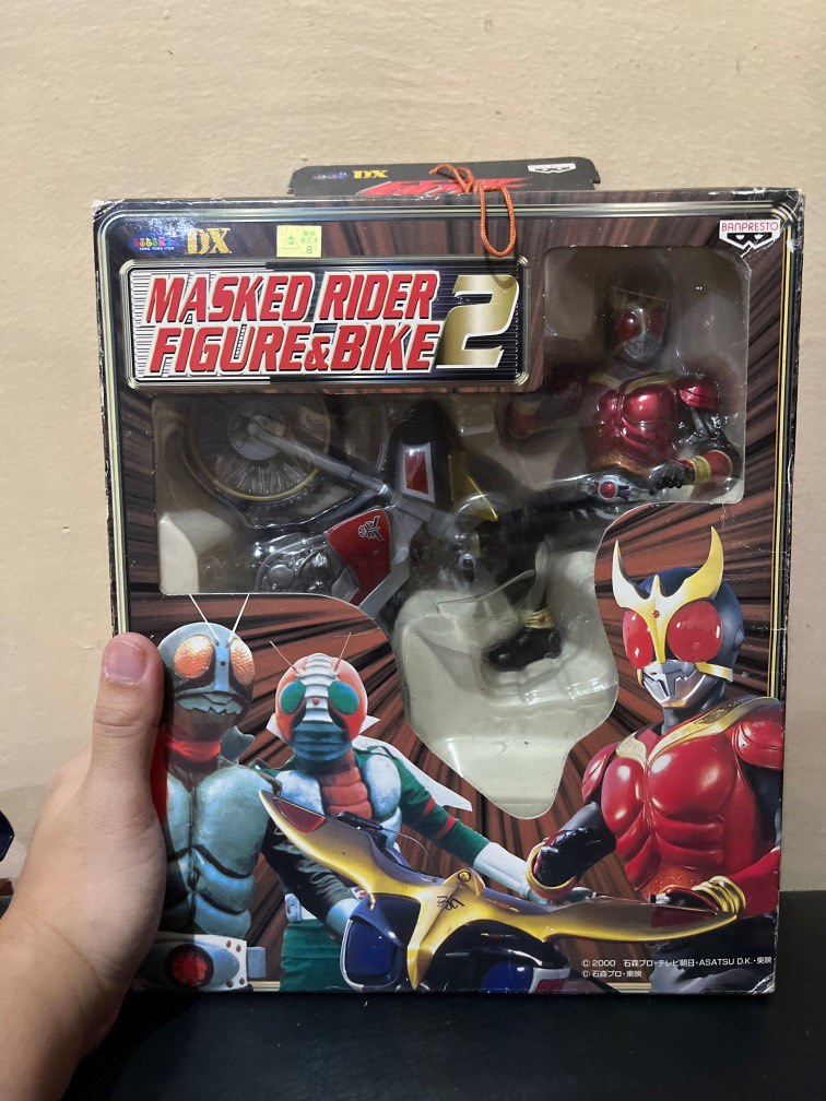 Kamen Rider Masked Rider 2 Figure & Bike 2000 vintage toy collectible ...