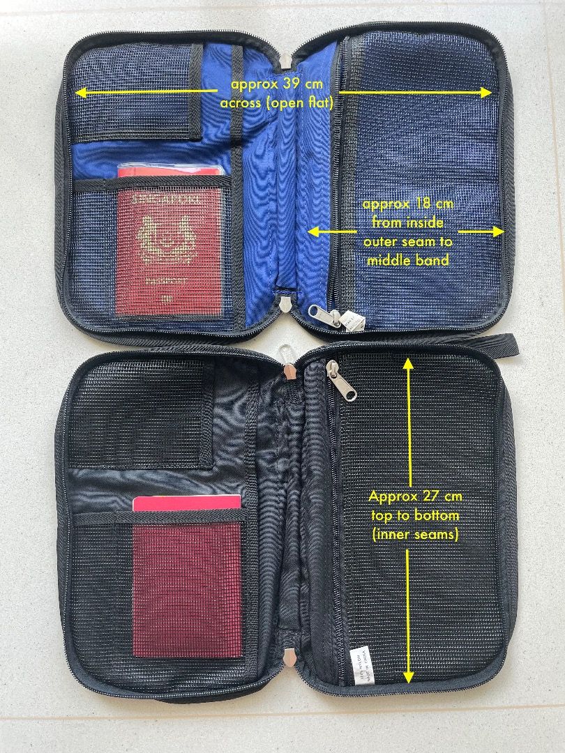 Kathmandu Travel Document Pouch / Folder Organiser with Wrist Strap ...