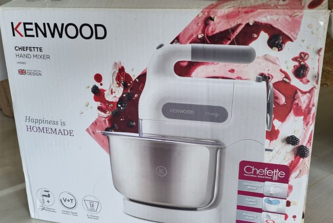 Kenwood Chefette hand / standing mixer HM680, TV & Home Appliances ...