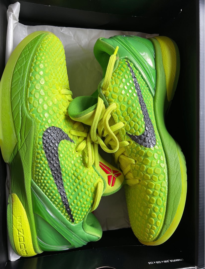 Kobe 6 Proto ‘grinch’, Men's Fashion, Footwear, Sneakers on Carousell