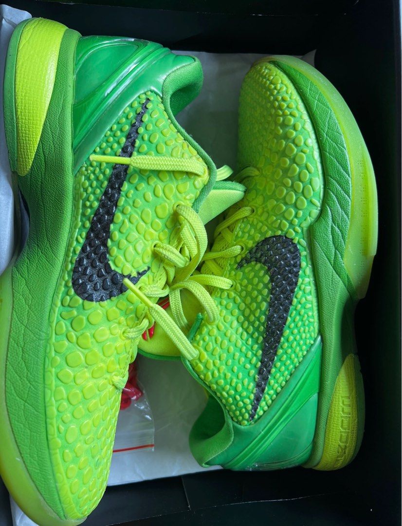 Kobe 6 Proto ‘grinch’, Men's Fashion, Footwear, Sneakers on Carousell