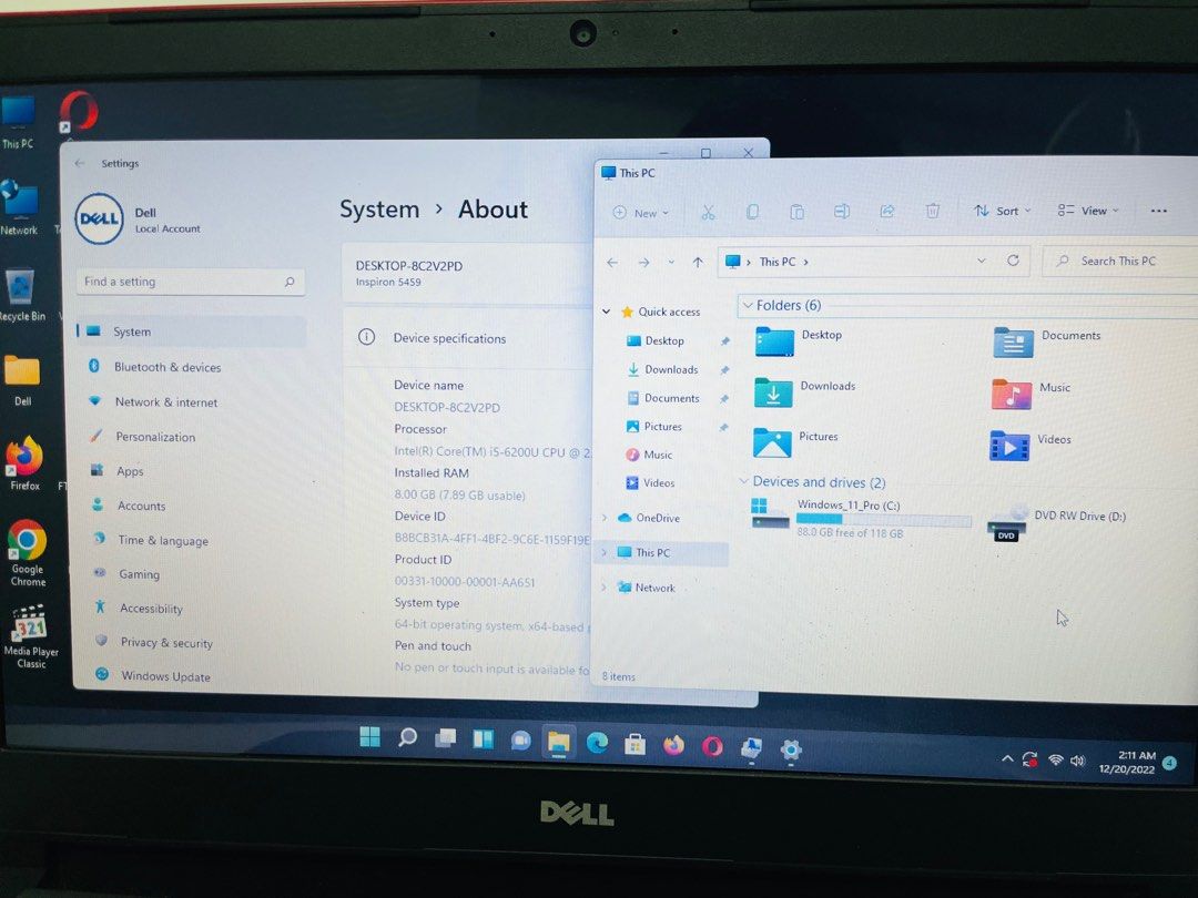 Laptop Dell Core i5 Gaming # Ram 8GB # SSD # Graphics Radeon # Red ...