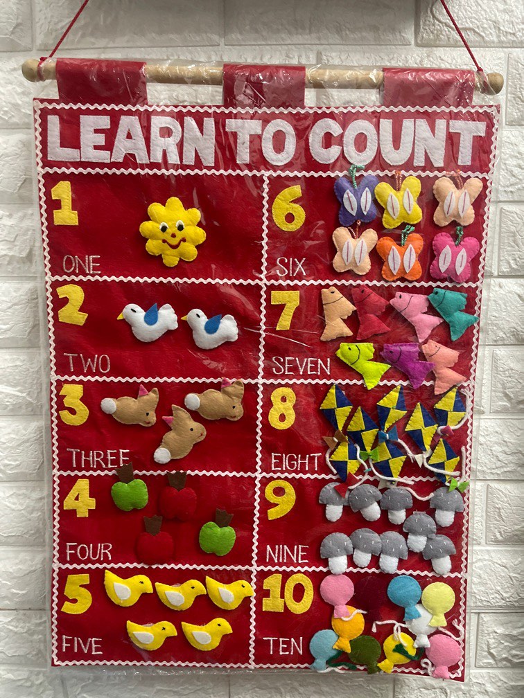 Learn to Count Educational Chart, Hobbies & Toys, Toys & Games on Carousell