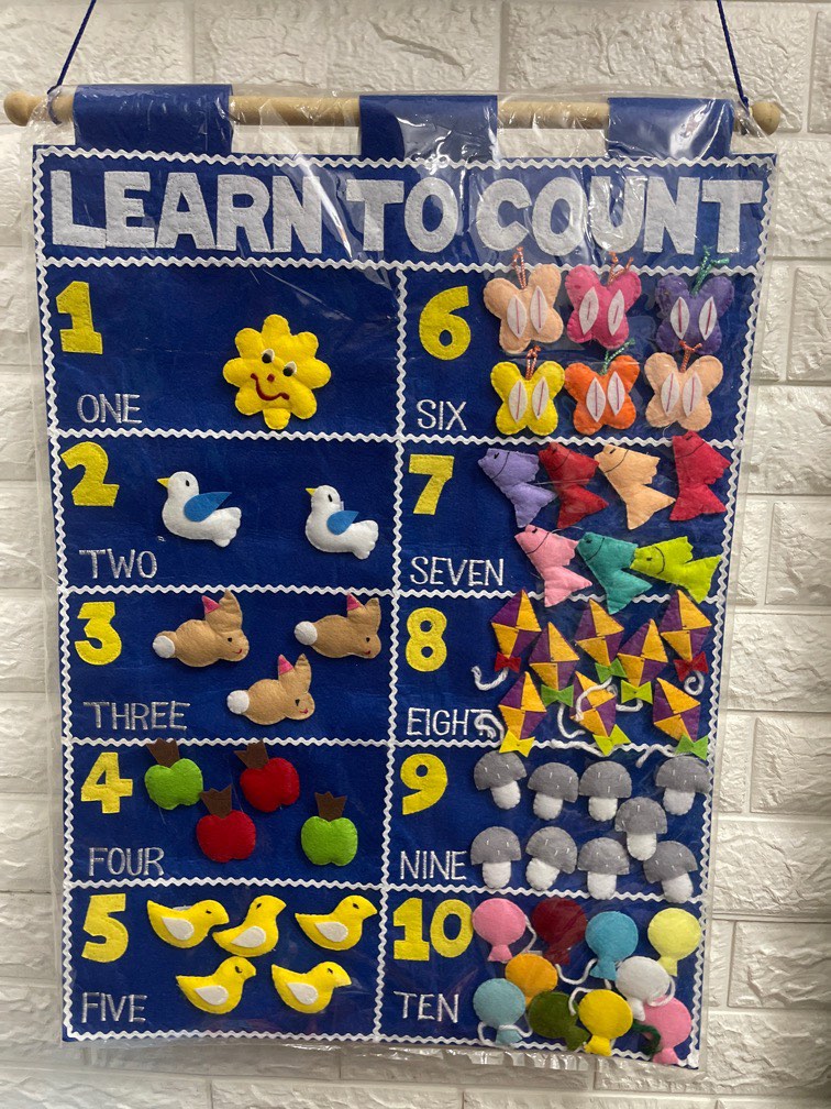 Learn to Count Educational Chart, Hobbies & Toys, Toys & Games on Carousell