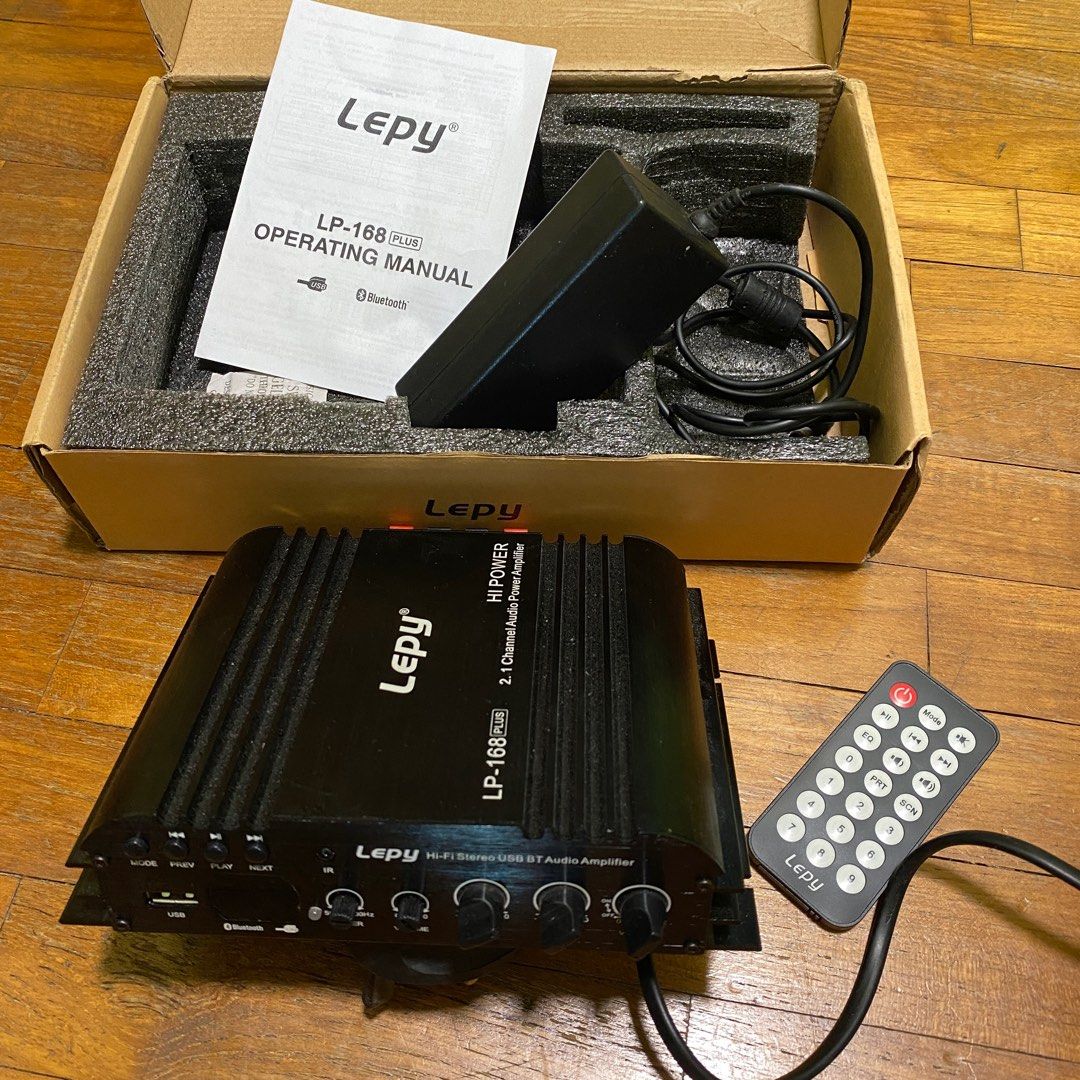 Lepy LP-168 Plus 2.1 amplifier, TV & Home Appliances, TV & Entertainment, Entertainment Systems ...