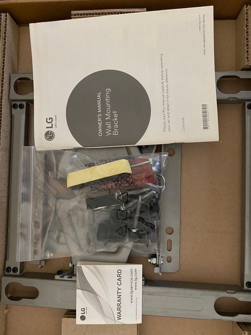 LG TV Wall Mount, TV & Home Appliances, TV & Entertainment, TV Parts ...