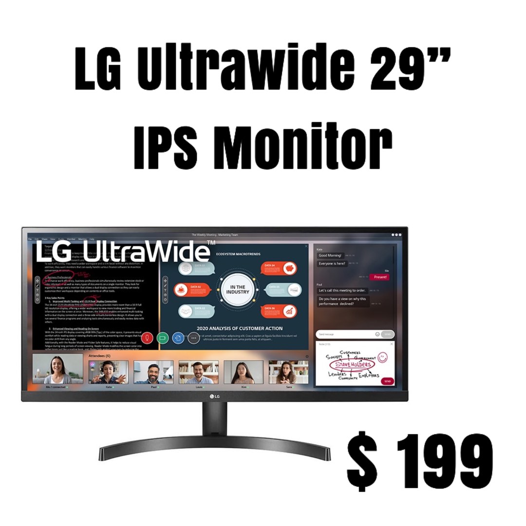 LG Ultrawide 29 inch IPS Monitor 29WL500, Computers & Tech, Parts ...