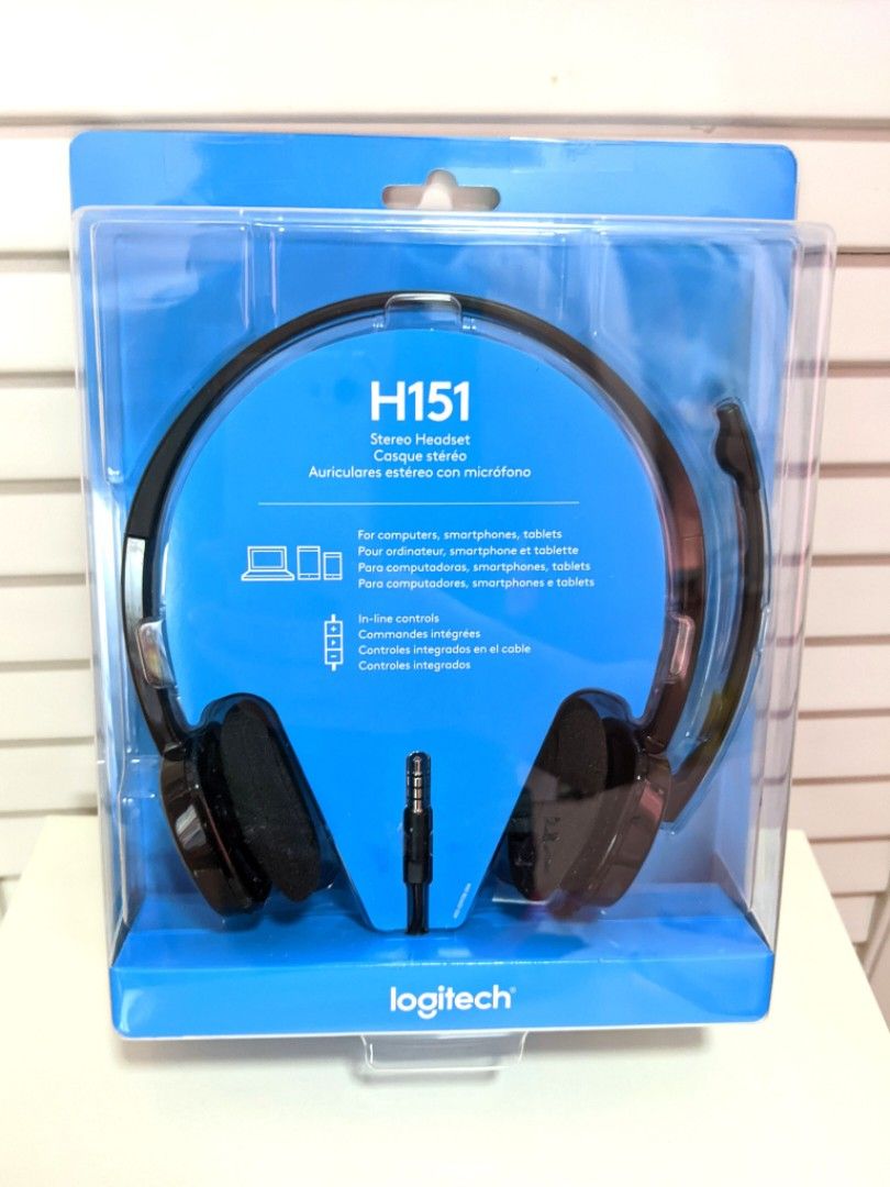 Logitech H151 Stereo Headset, Audio, Headphones & Headsets on Carousell