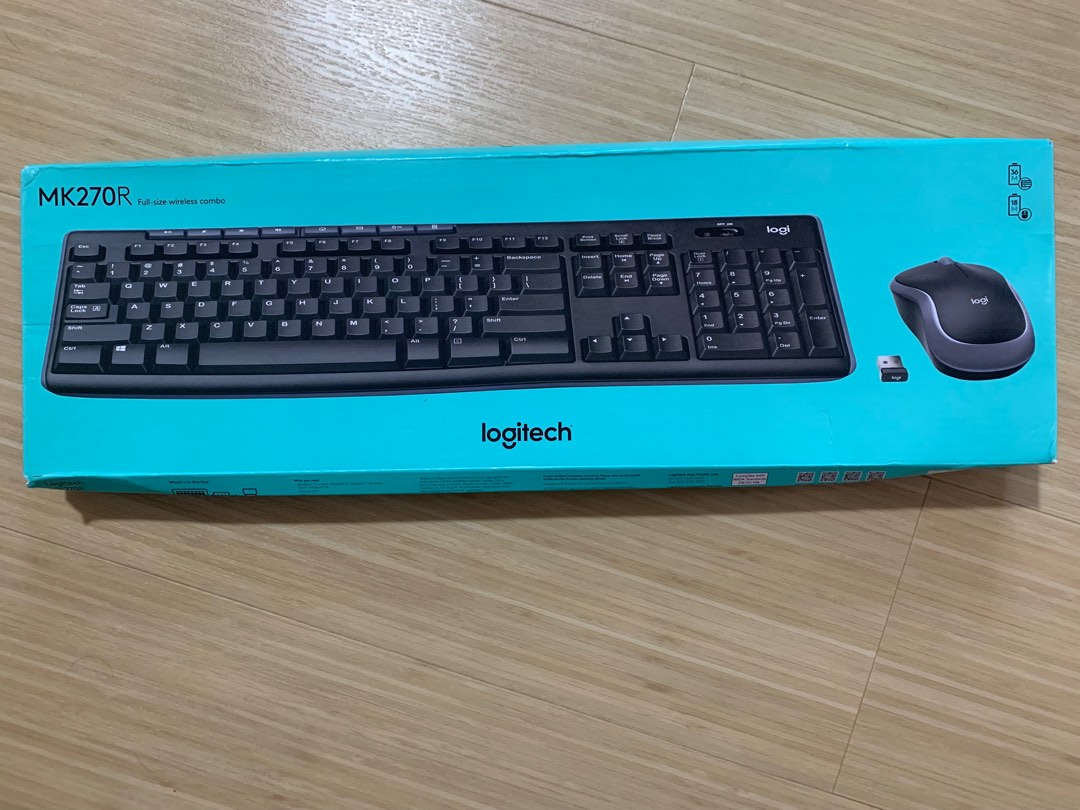 Logitech Mk270r Wireless Keyboard And Mouse Combo With Warranty