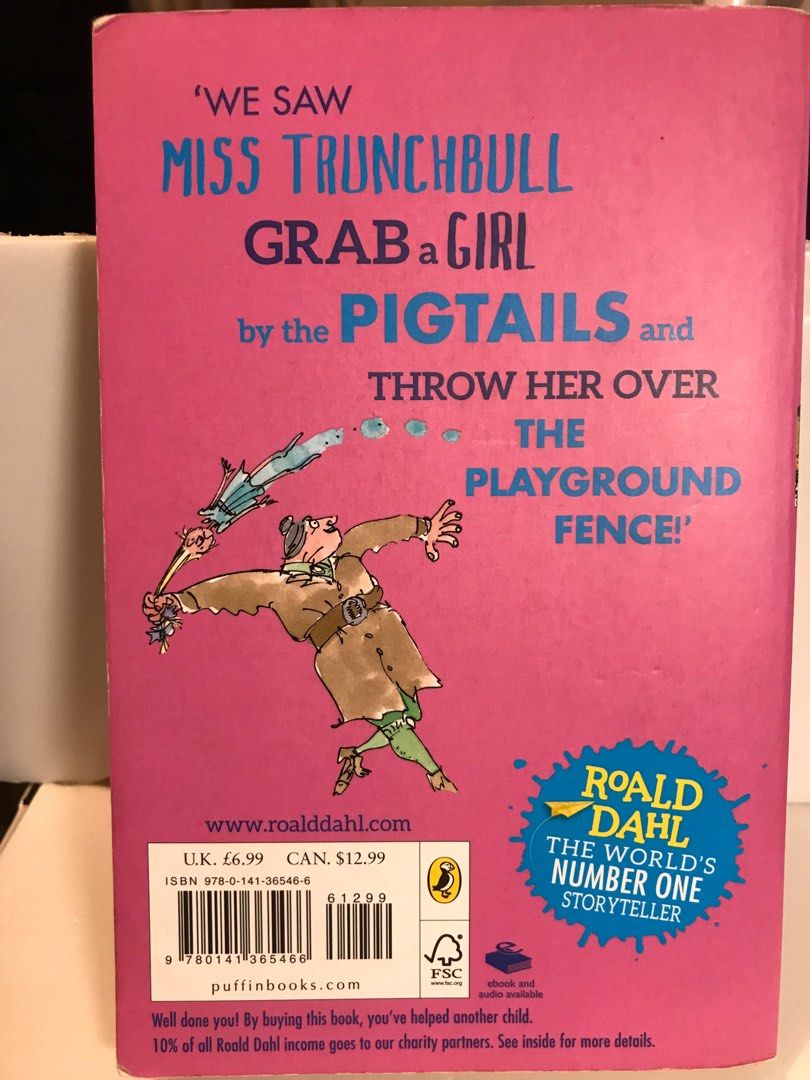 Matilda (by Roald Dahl , Illustrated by Quentin Blake), 興趣及遊戲, 書本 & 文具 ...