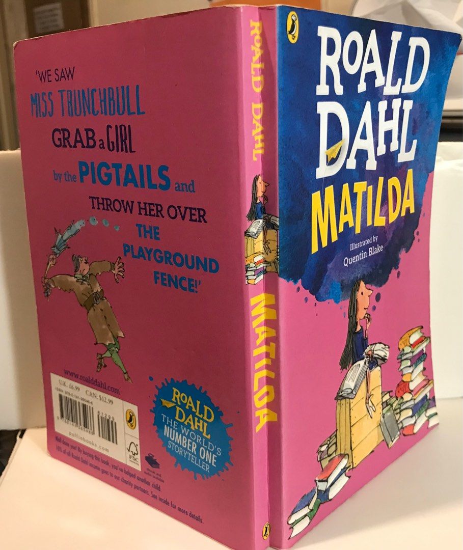 Matilda (by Roald Dahl , Illustrated by Quentin Blake), 興趣及遊戲, 書本 & 文具 ...