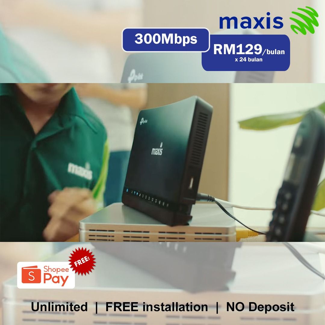 Maxis Home Fibre, Services, Home Services, Others on Carousell