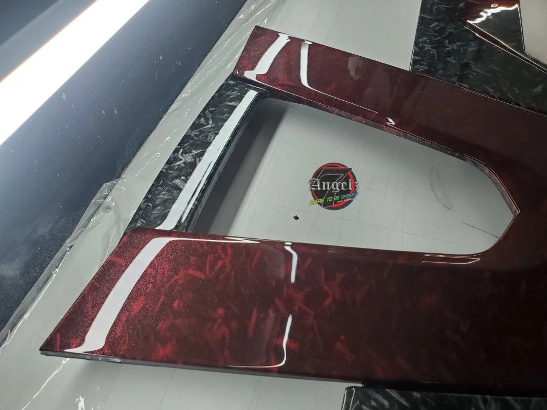 Mercedes Engine Cover Hydrographic Forged Carbon, Car Accessories ...