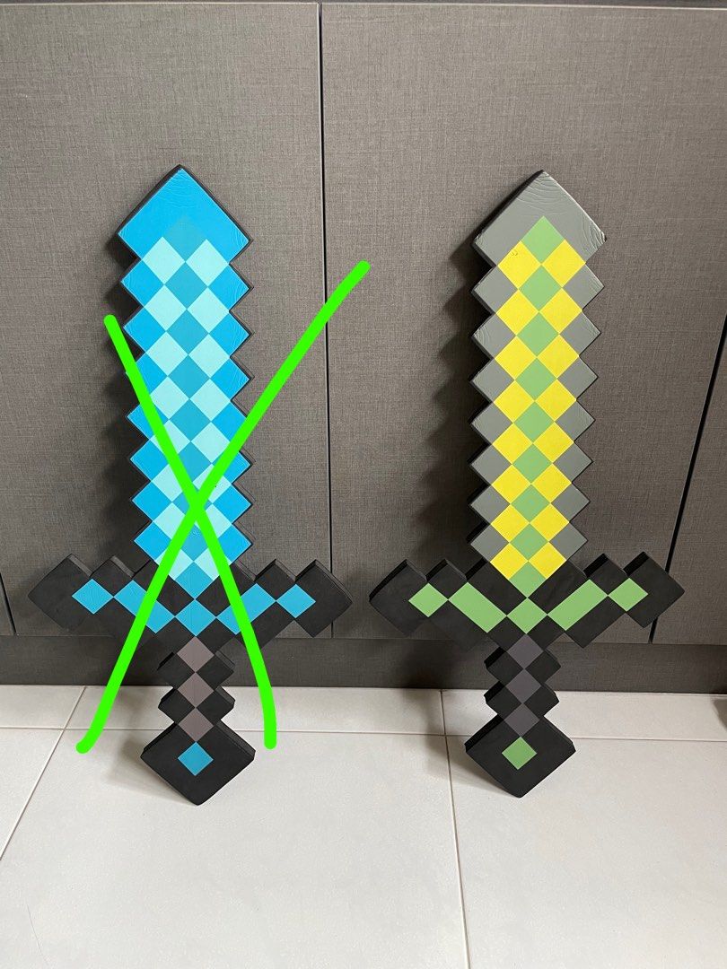 Minecraft swords, Hobbies & Toys, Toys & Games on Carousell