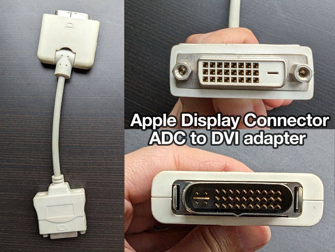 Misc Apple Mac adapter cables display connector ADC DVI VGA HDMI DVI-D ...