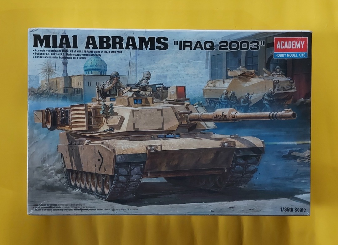 Model Kit - M1A1 Abrams Iraq 2003, 1/35 Scale, Academy Hobby Model Kit ...