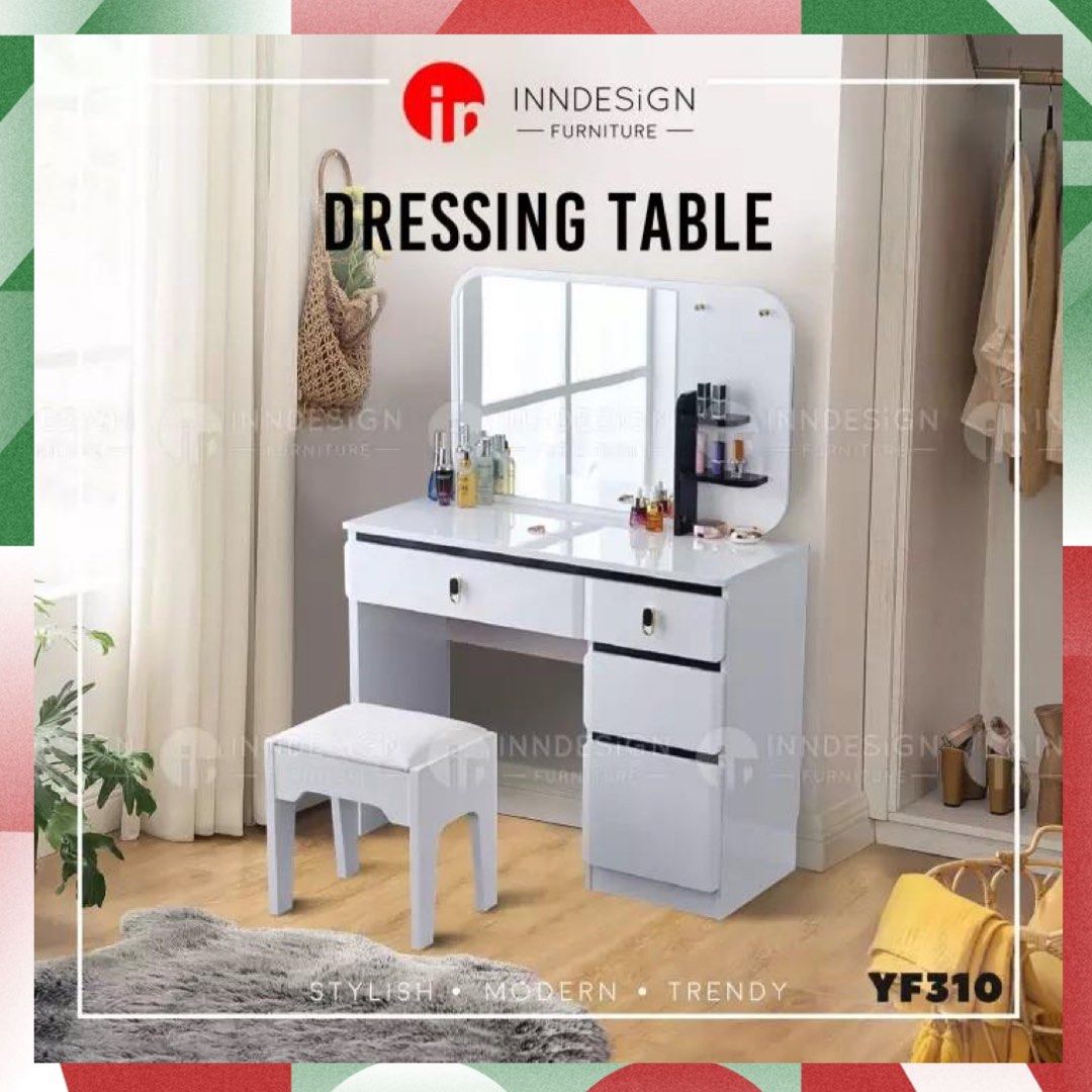 Modern Dressing Table with stool, Furniture & Home Living, Furniture ...