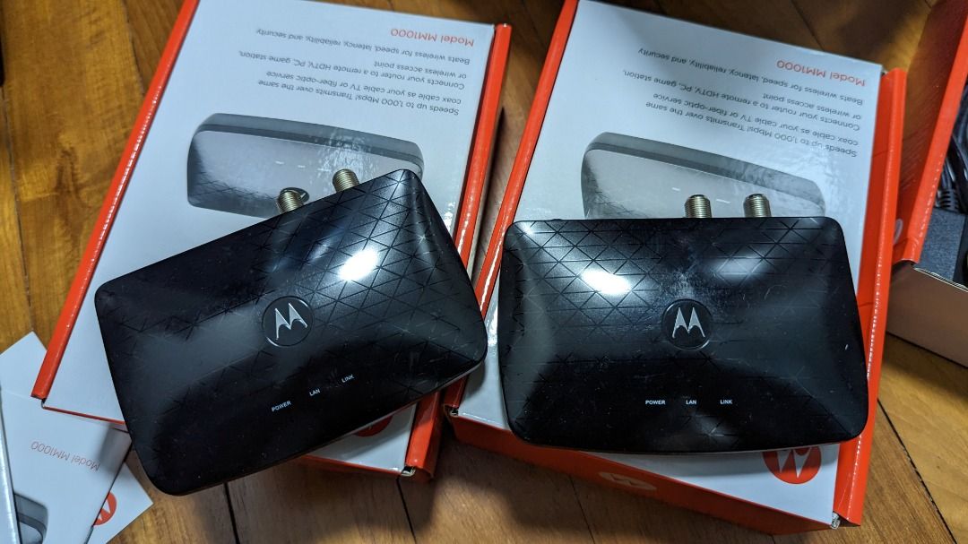 Motorola MOCA Adapter for Ethernet Over Coax, 1,000 Mbps Bonded 2.0 ...