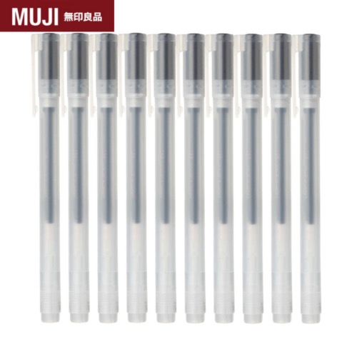 Muji Gen Pen, Cap style 0.5mm 10pc, Hobbies & Toys, Stationery & Craft ...
