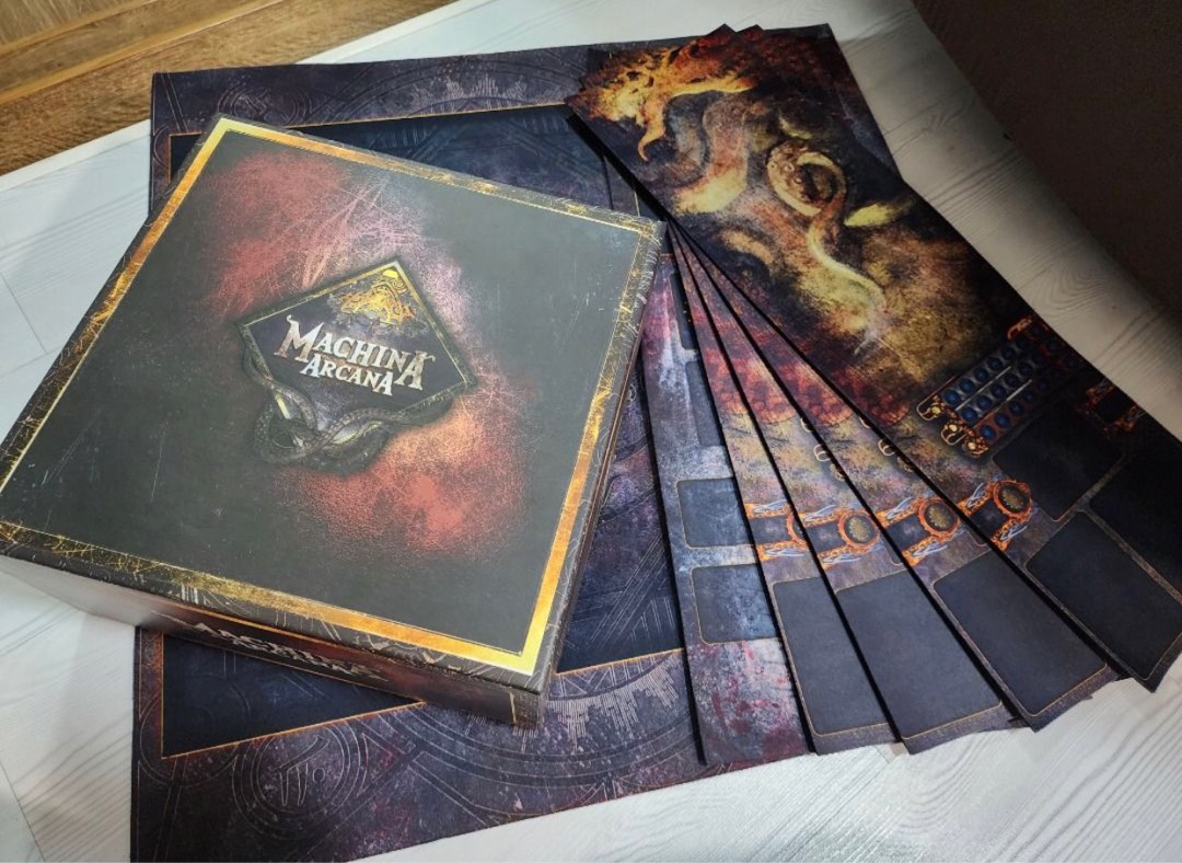 Neoprene mats for Machina Arcana KS board game (main and location and ...