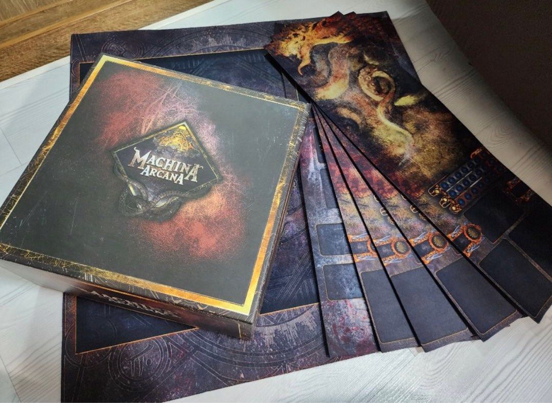 Neoprene mats for Machina Arcana KS board game (main and location and ...