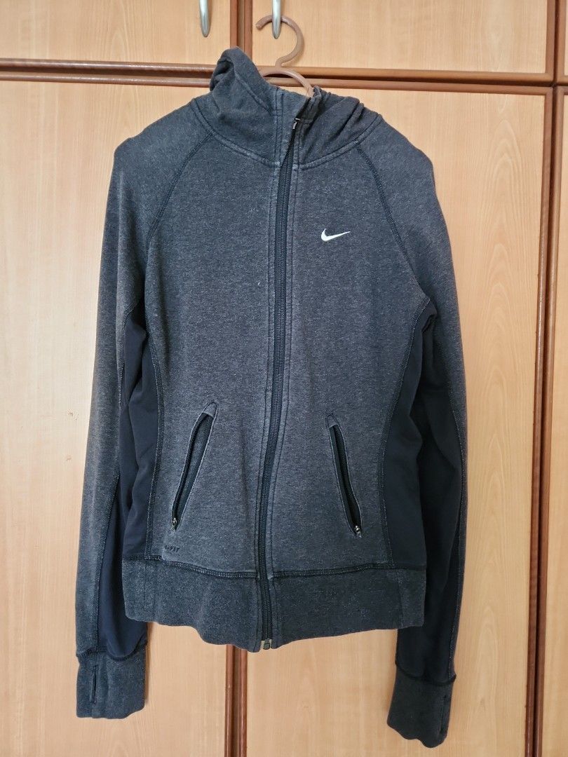 Nike Grey Jacket, Women's Fashion, Coats, Jackets and Outerwear on ...
