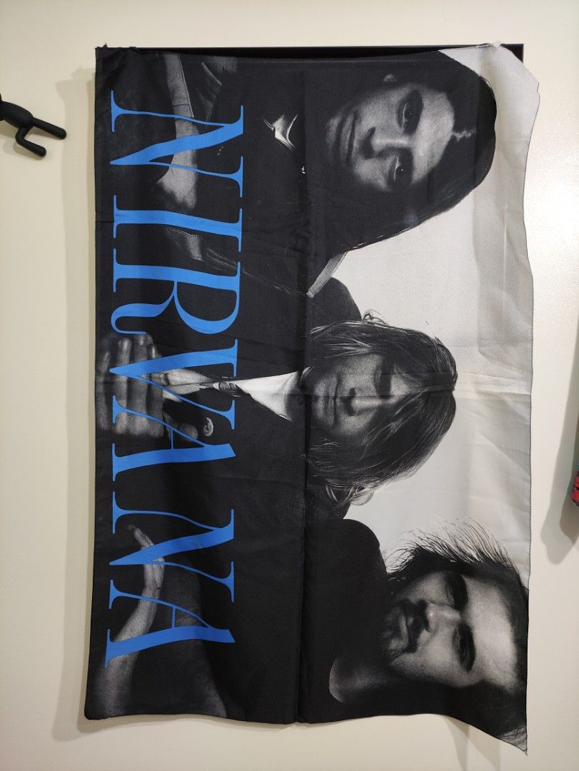 Nirvana Vintage Flag Rare Made Italy NOS 90s, Hobbies & Toys ...