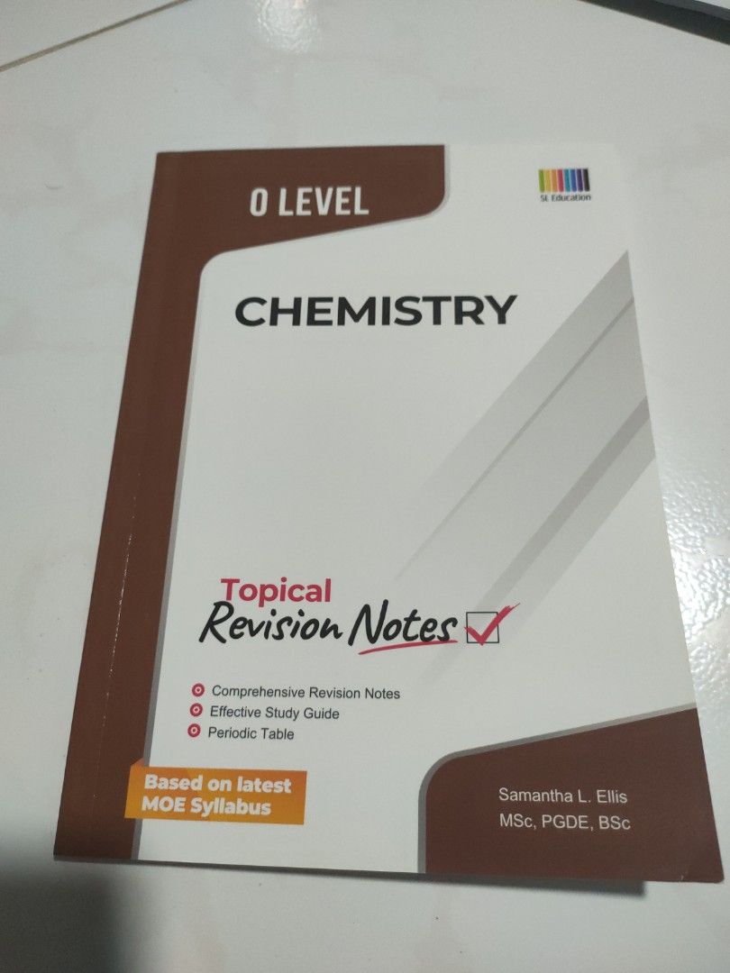 O Level Chemistry Topical Revision Notes, Hobbies & Toys, Books ...