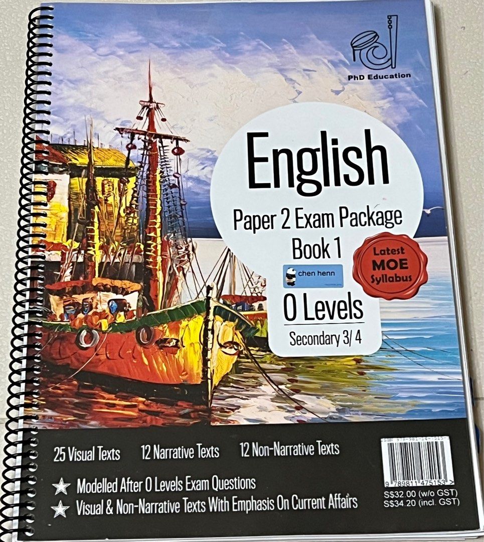 O Levels English Paper 2 Exam Package Book 1, Hobbies & Toys, Books ...