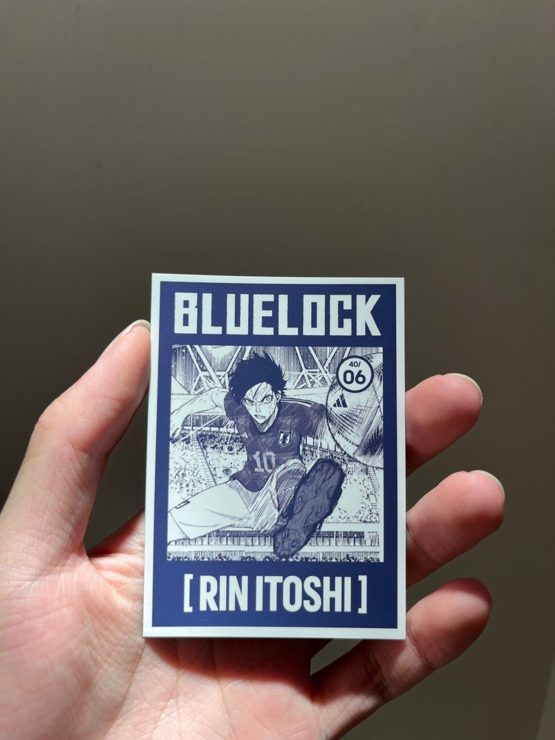 Official Adidas X Blue Lock Collab Card Sticker of Isagi Yoichi and Rin ...
