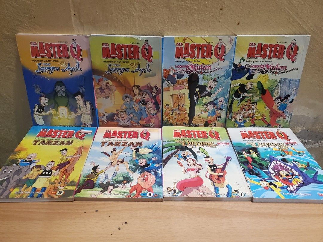 Old Master Q Animasi Vol 1-8, Hobbies & Toys, Books & Magazines, Comics ...