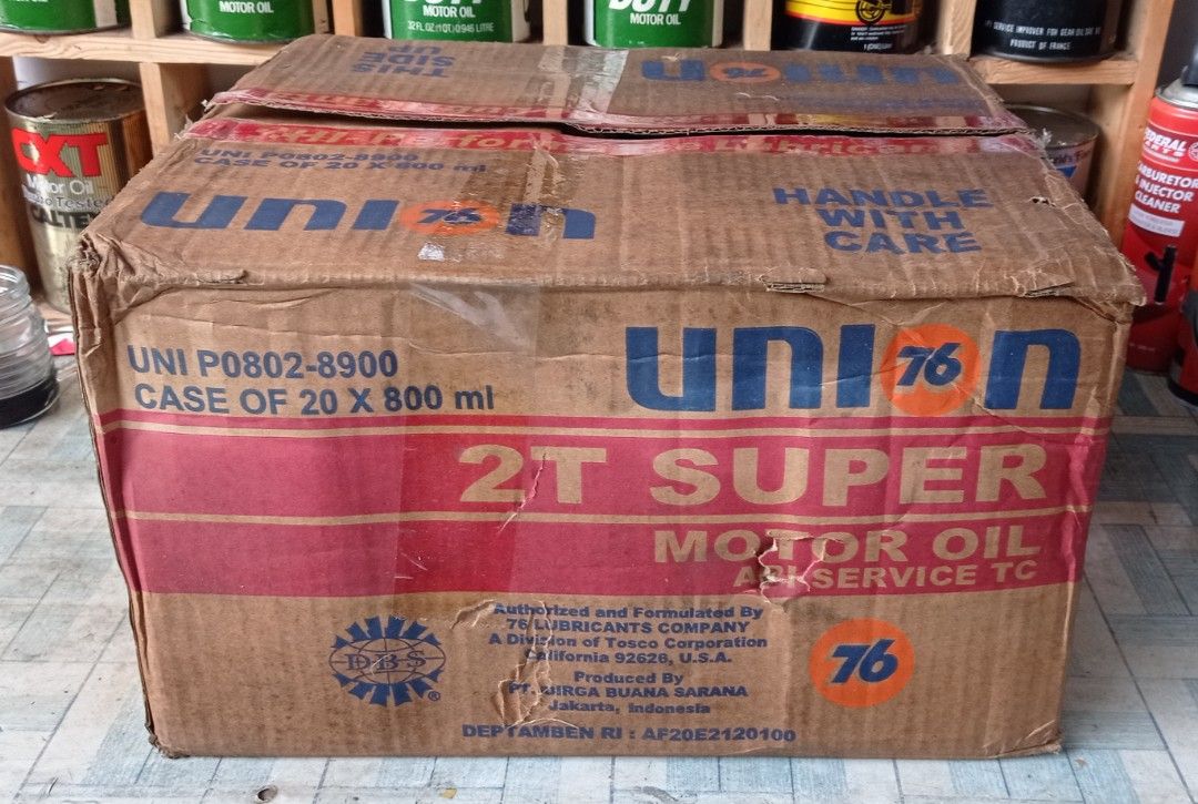 Oli Samping Jadul 2t Union 76, Motor di Carousell