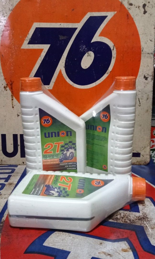 Oli Samping Jadul 2t Union 76, Motor di Carousell