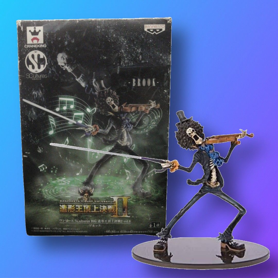 One Piece Brook Banpresto Anime Action Figure, Hobbies & Toys, Toys ...