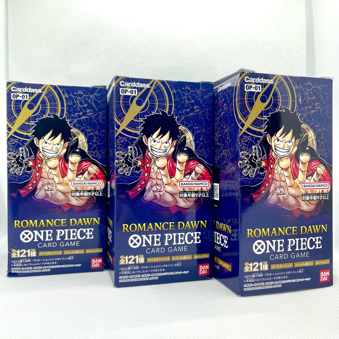 One Piece Card Game OP-01 Romance Dawn Booster Box [Japanese], Hobbies & Toys, Toys & Games on ...
