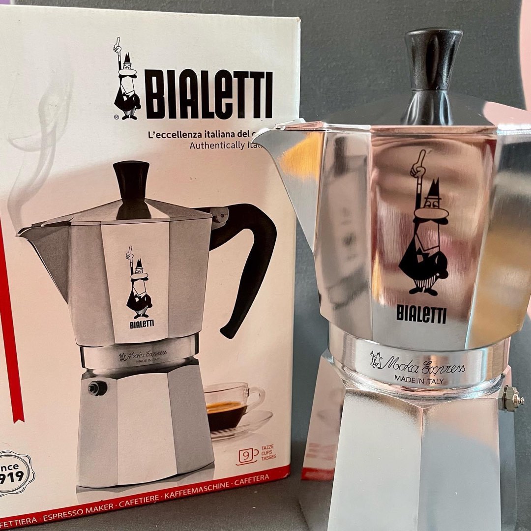 Original Bialetti Moka Express - 9 cups, Furniture & Home Living ...