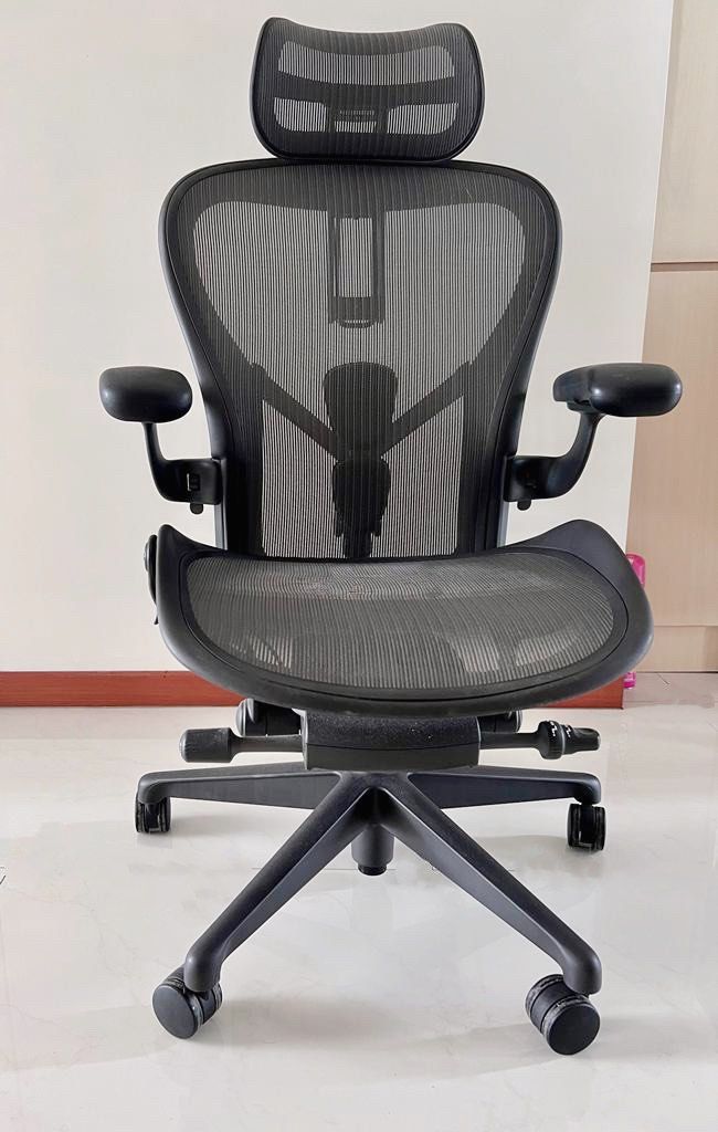 Original Herman Miller Aeron Armchair, Furniture & Home Living ...