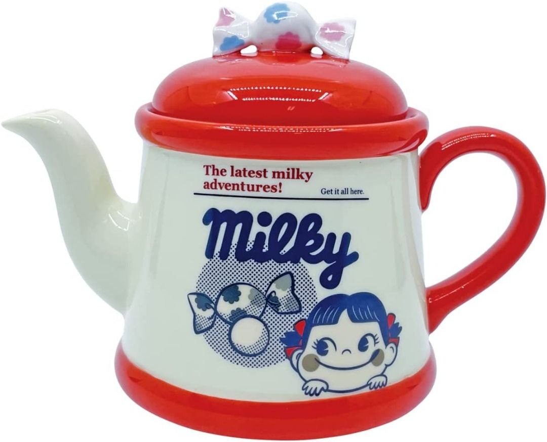 Original Peko Fujiya Teapot Milky 11.8 fl oz (350ml) & Ceramic mug ...