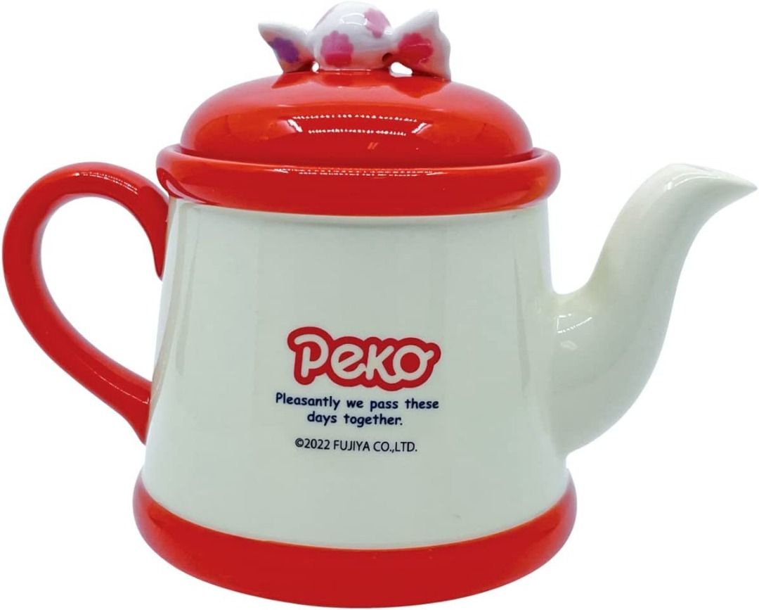 Original Peko Fujiya Teapot Milky 11.8 fl oz (350ml) & Ceramic mug ...