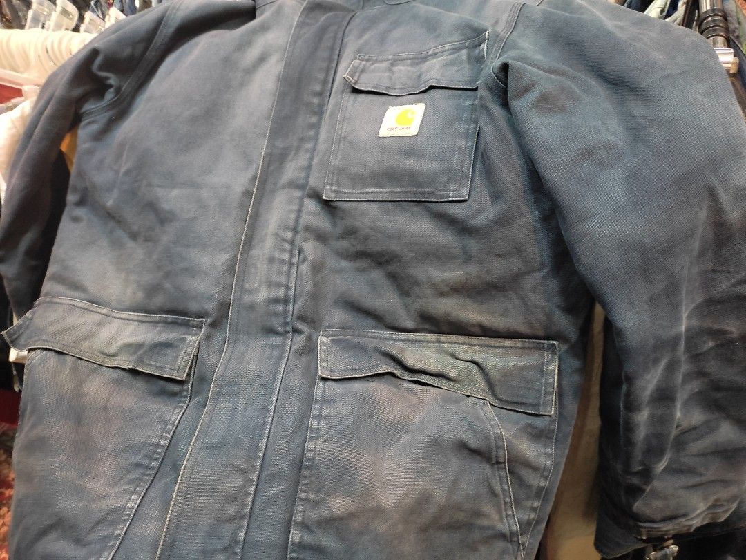 Oversized dark blue carhartt coat, Men's Fashion, Coats, Jackets and ...