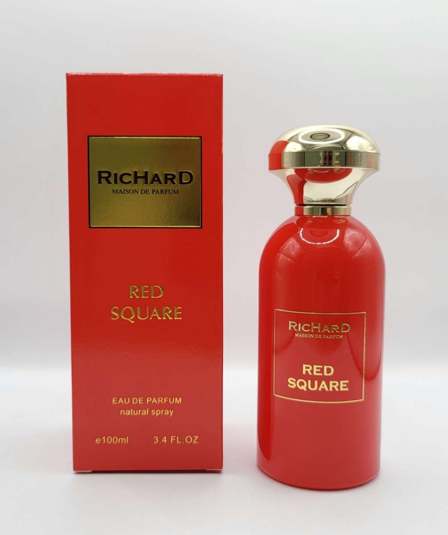 (P1021) RICHARD RED SQUARE EDP 100ML PERFUME, Beauty & Personal Care ...
