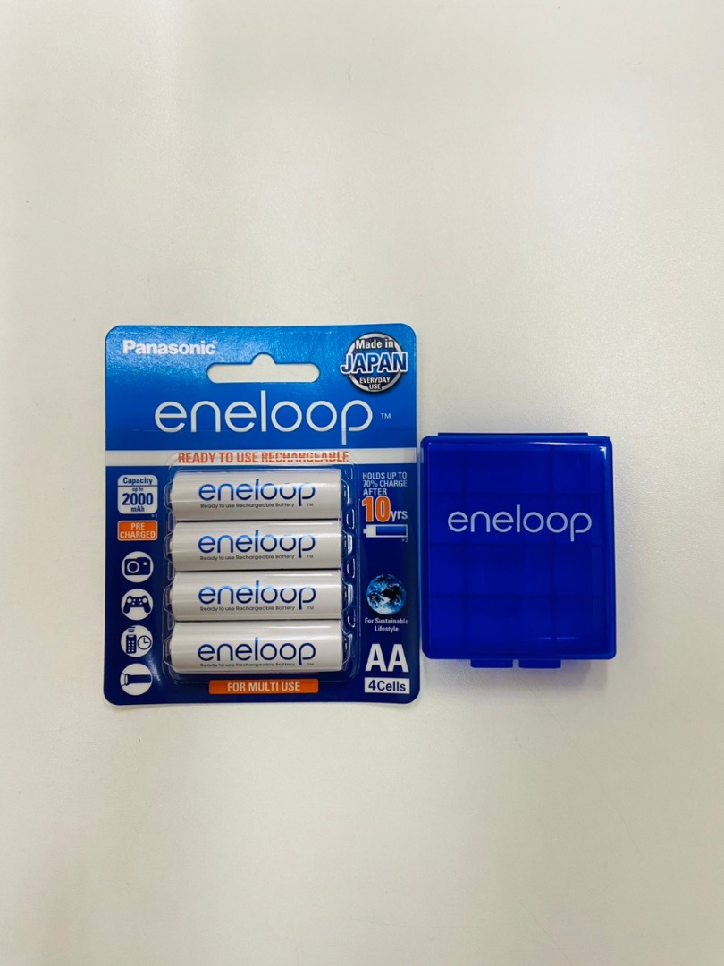 Panasonic Eneloop Aa 4 Cells Type 2000mah Rechargeable Battery Bk