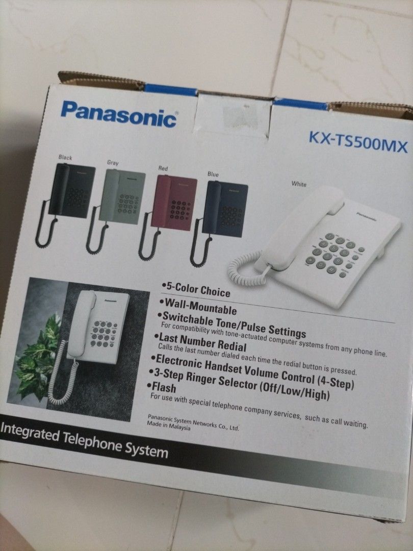 Panasonic KX-TS500MX corded phone, TV & Home Appliances, Other Home ...