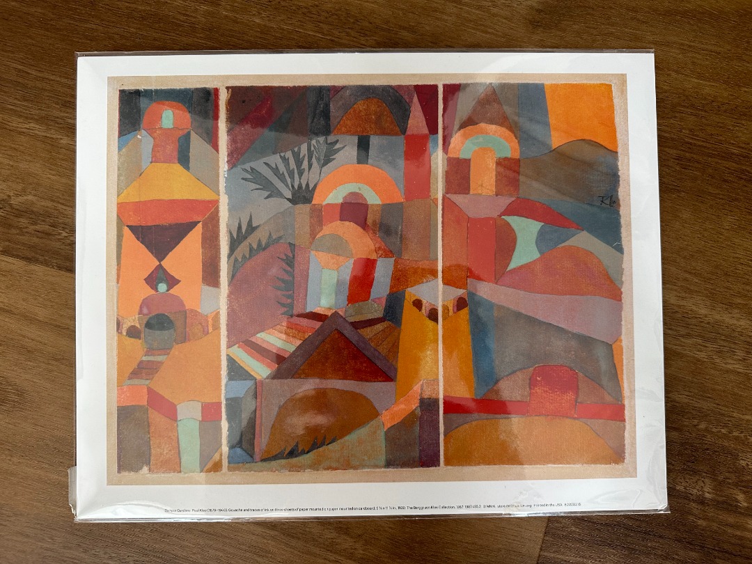 Paul Klee | Temple Gardens | Original print from The Metropolitan ...