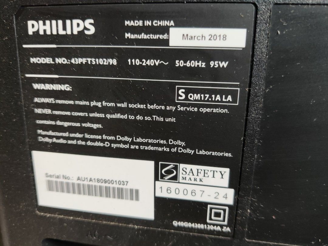 Philips 43 inch and 32 inch smart tv, TV & Home Appliances, TV ...