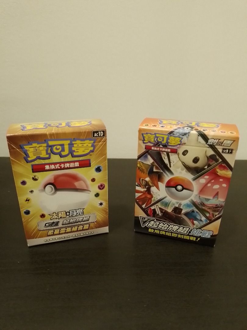 Pokemon AC1D Deck + SCB F Deck (Traditional Chinese), Hobbies & Toys ...